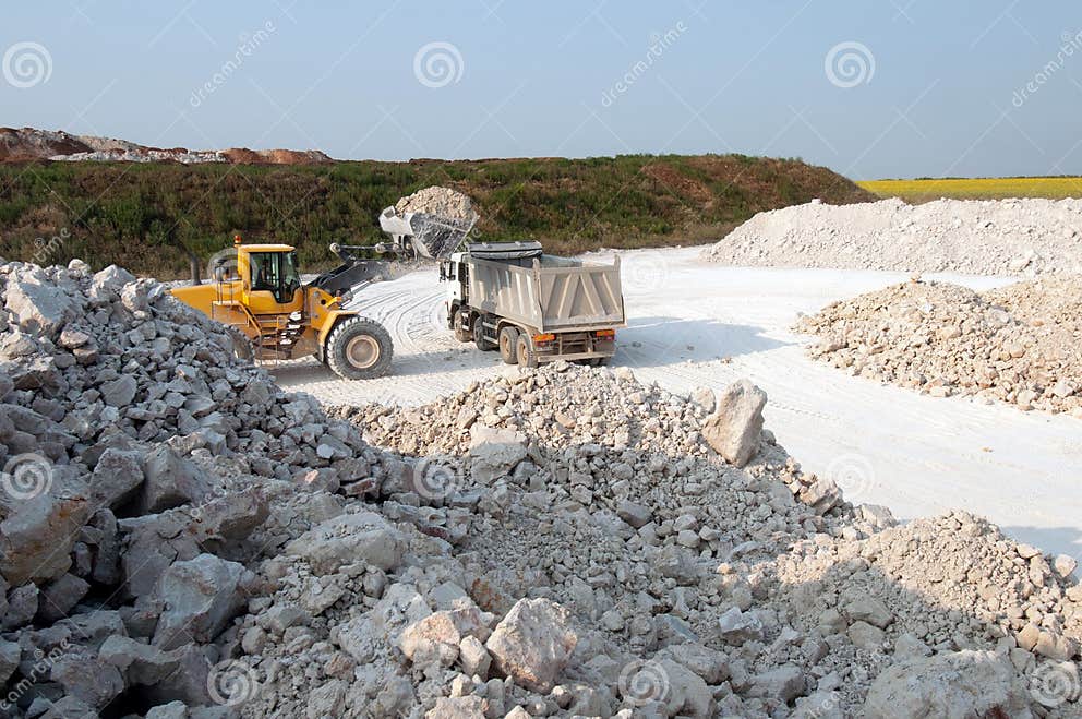 Extraction of clay stock photo. Image of machinery, machine - 20052044