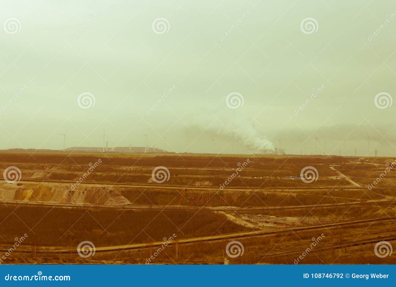 Extraction of Coal by the Open Method Stock Photo - Image of heavy ...