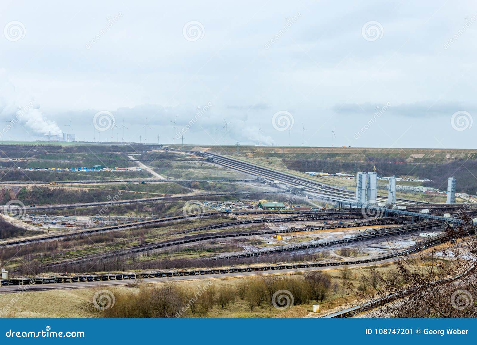 Extraction of Coal by the Open Method Stock Image - Image of excavation ...