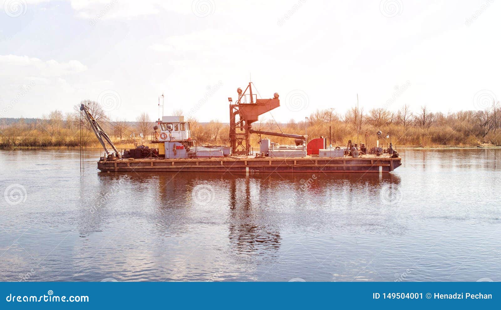 Extraction of Construction River Sand Using a Special Vessel Dredger ...
