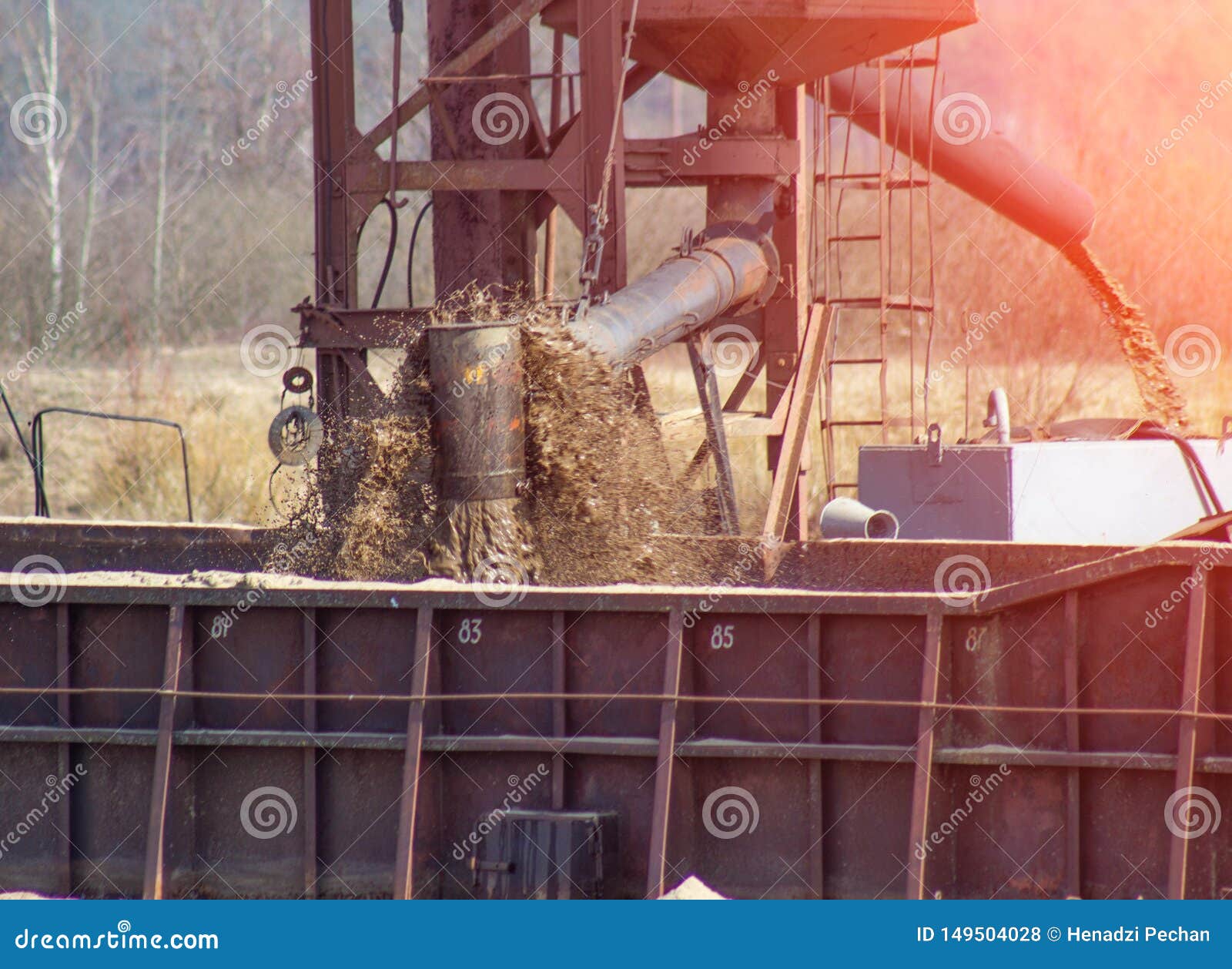 Extraction Of Construction River Sand Using A Special Vessel Dredger ...