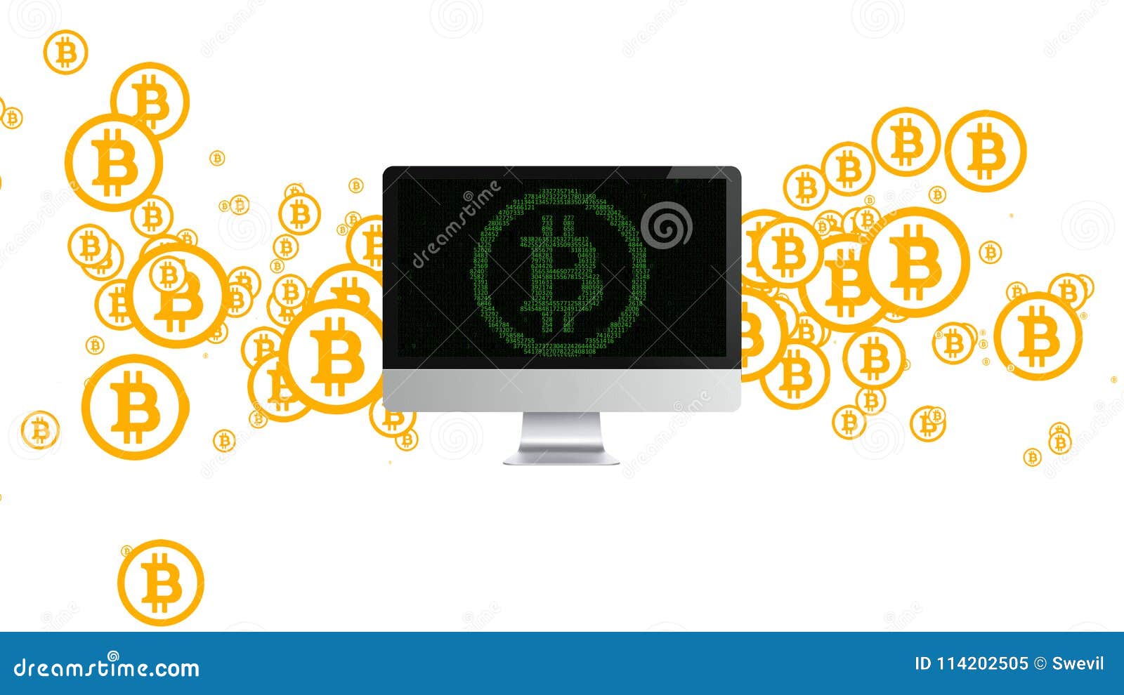 Extraction of Cryptocurrency. Mining Bitcoin. Mining of Crypto Currency ...