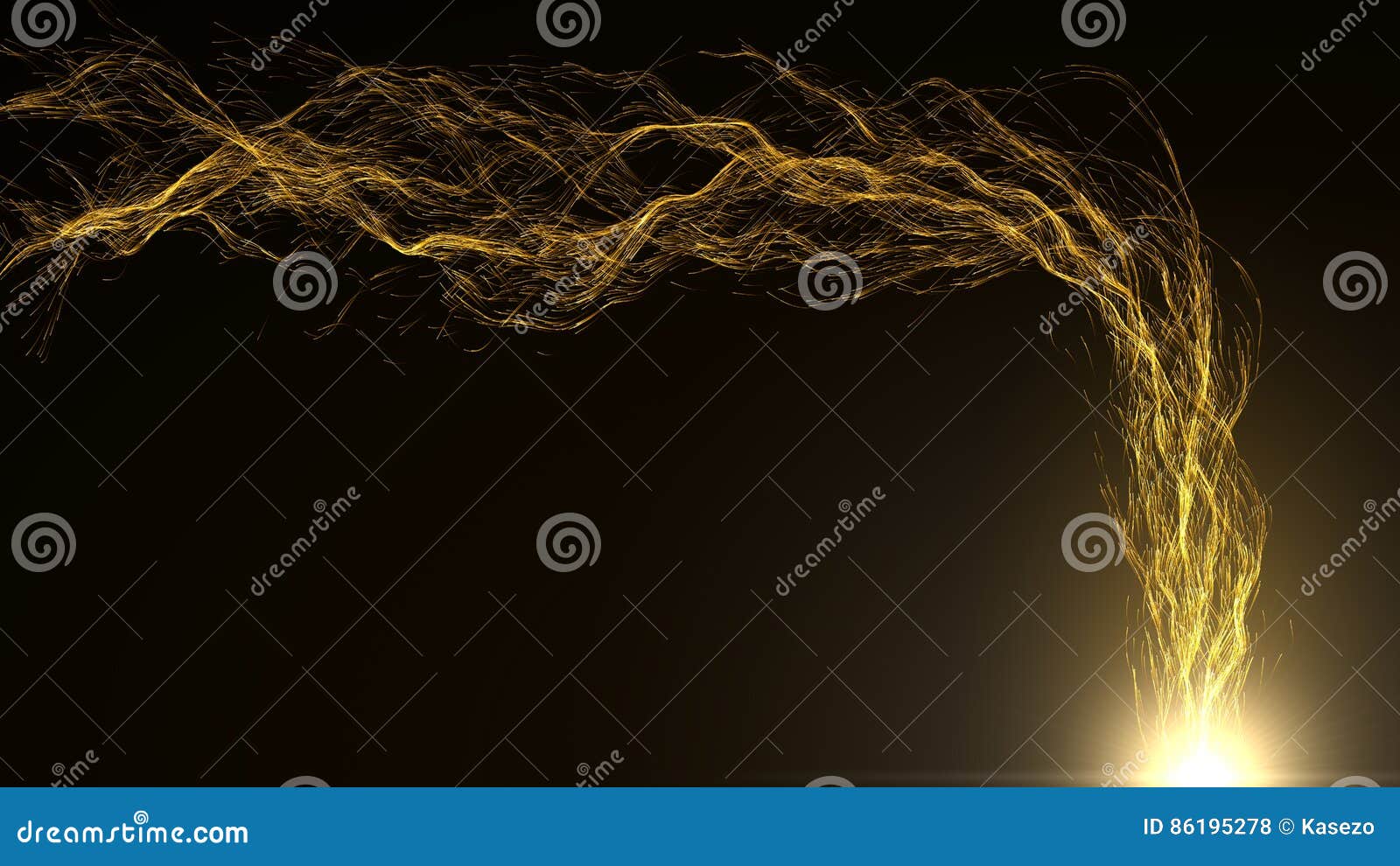 Extraction of Energy Particles Stock Illustration - Illustration of ...