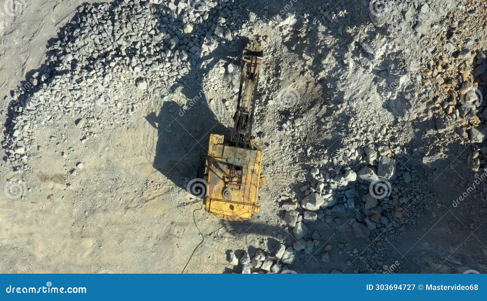 Extraction of Granite. Open Cast Mine. Stone Quarrying Stock Image ...