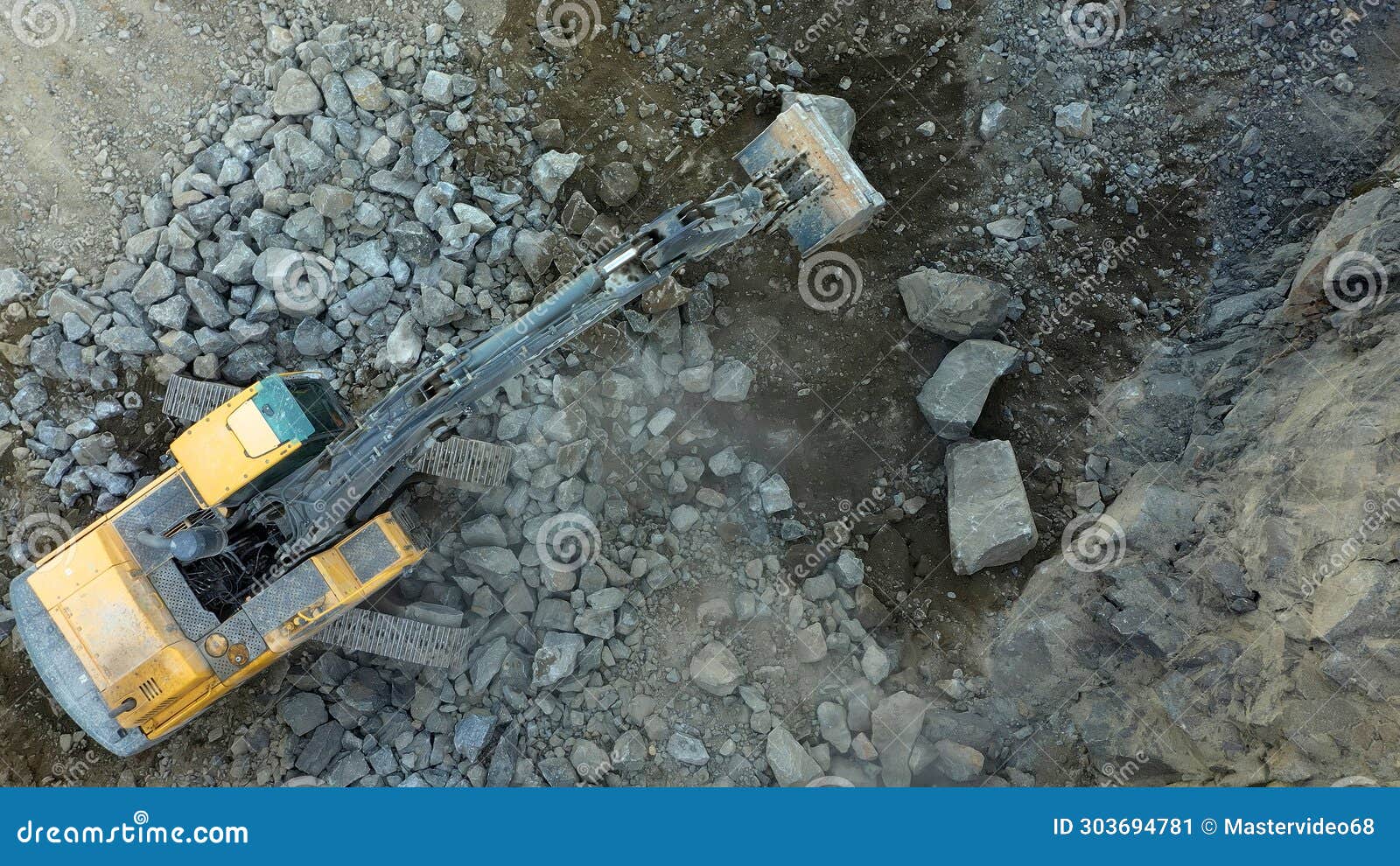 Extraction of Granite. Open Cast Mine. Stone Quarrying. Granite Quarry ...