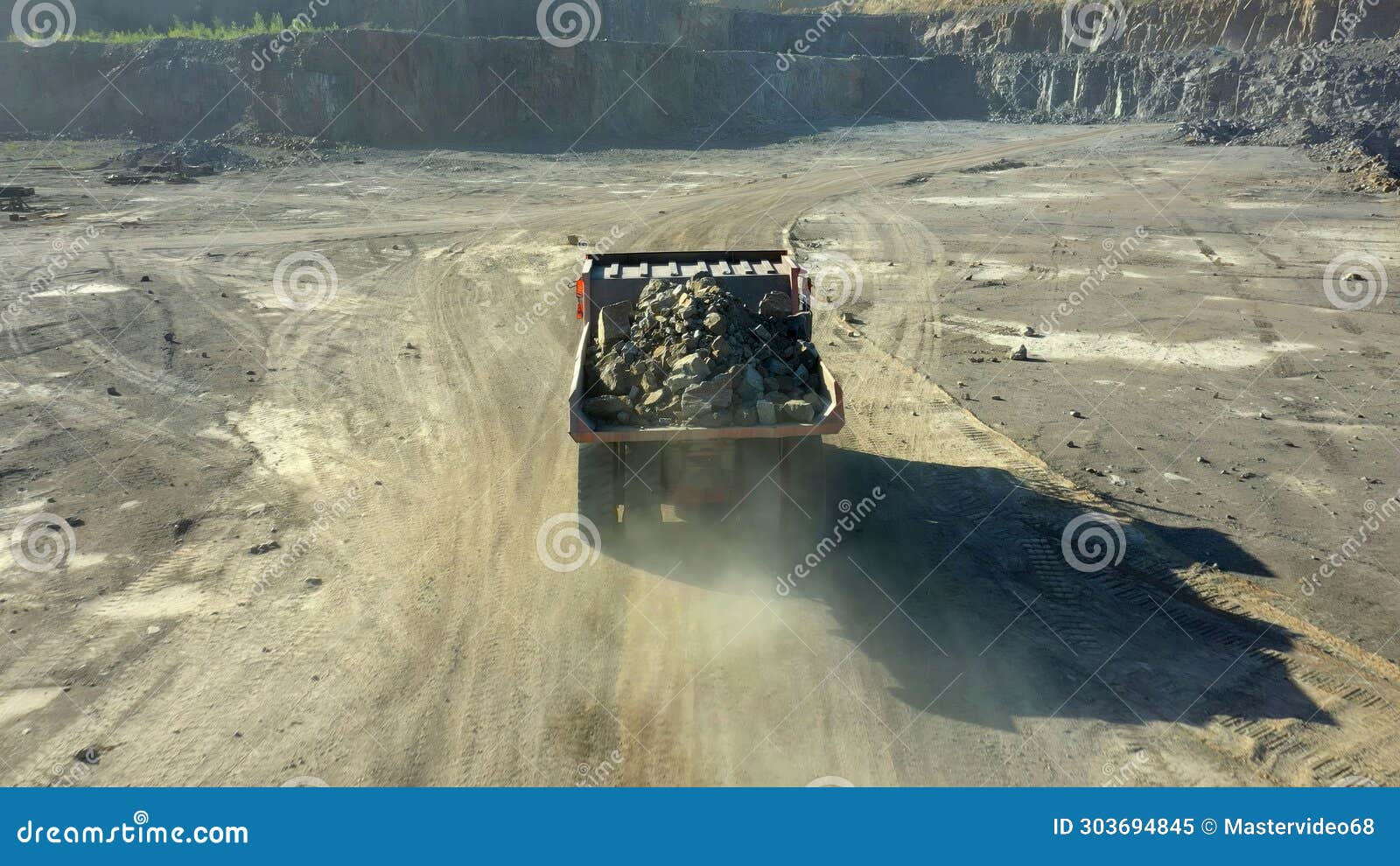 Extraction of Granite. Open Cast Mine. Stone Quarrying Stock Image ...