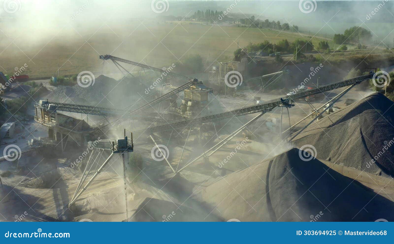 Extraction of Granite. Open Cast Mine. Stone Quarrying Stock Image ...