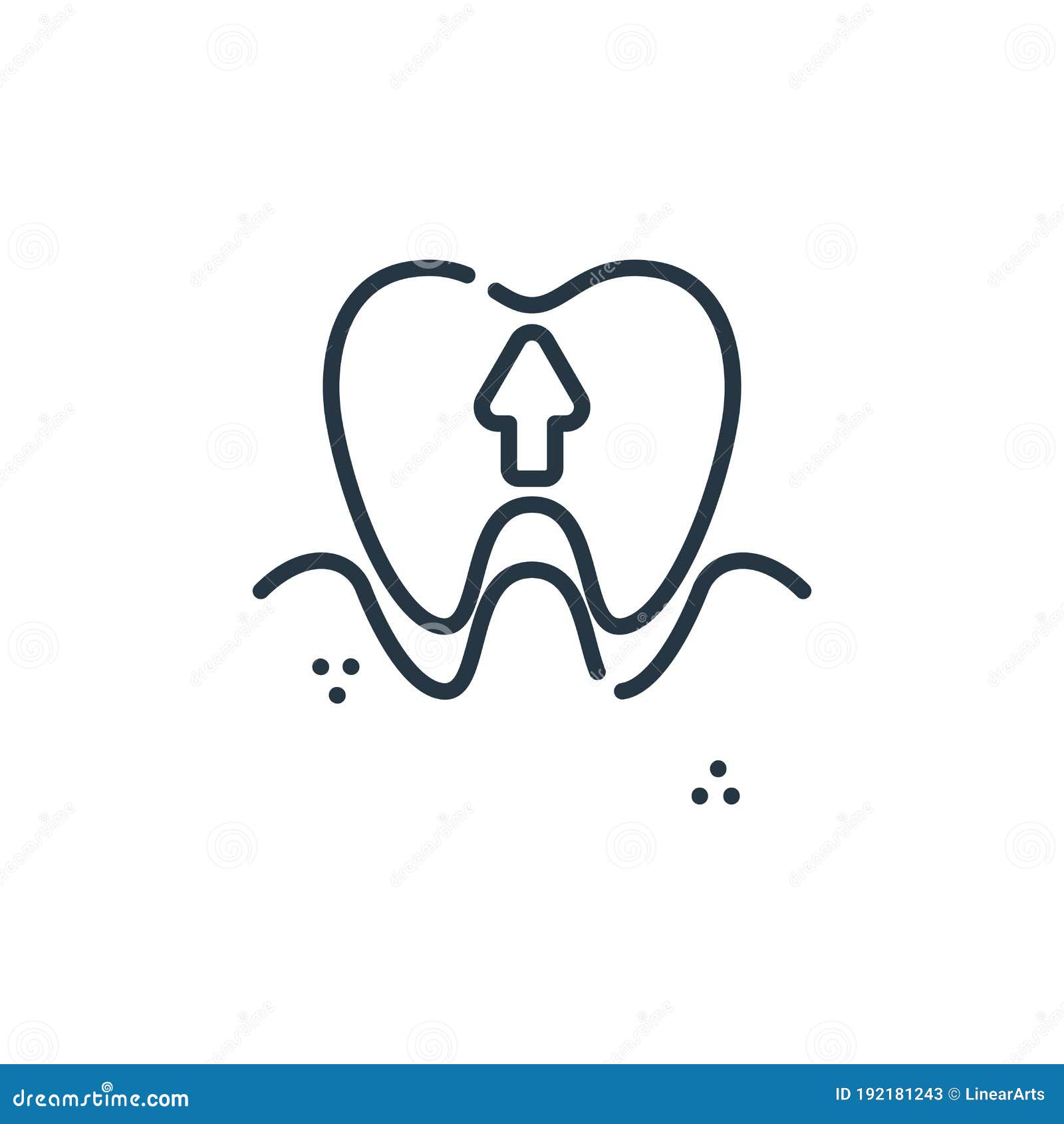 Extraction Icon Vector from Dentist Concept. Thin Line Illustration of ...