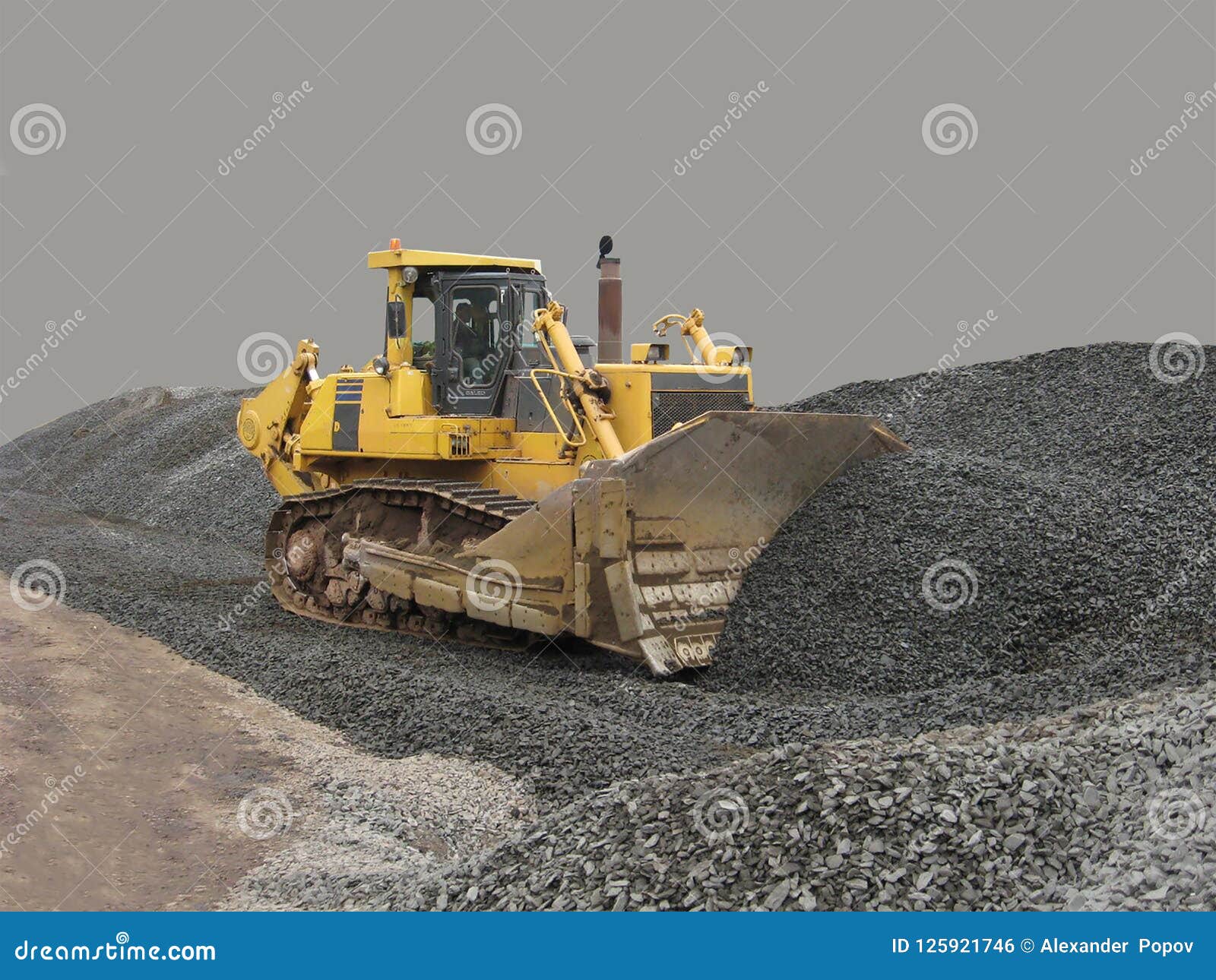 Extraction and Loading of Coal by Excavator Stock Photo - Image of ...