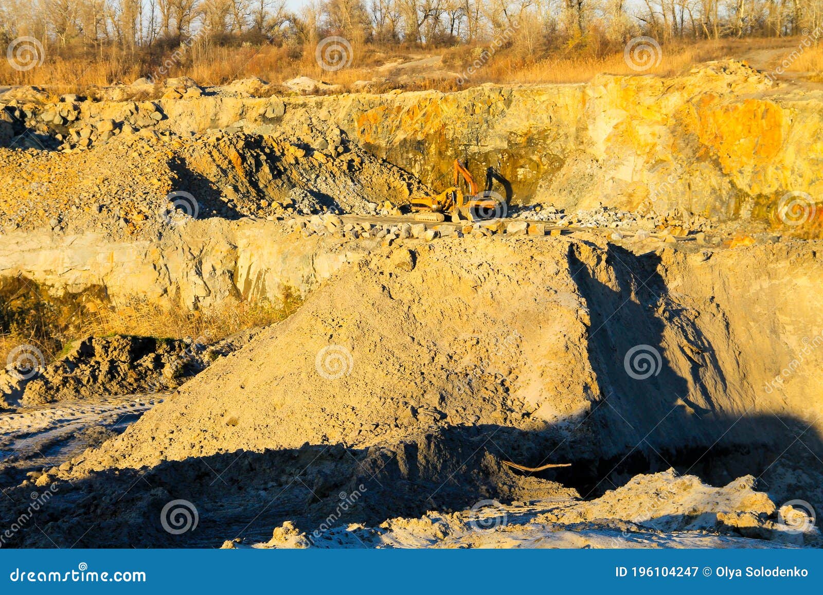 Extraction of Mineral Resources in Granite Quarry Stock Image - Image ...
