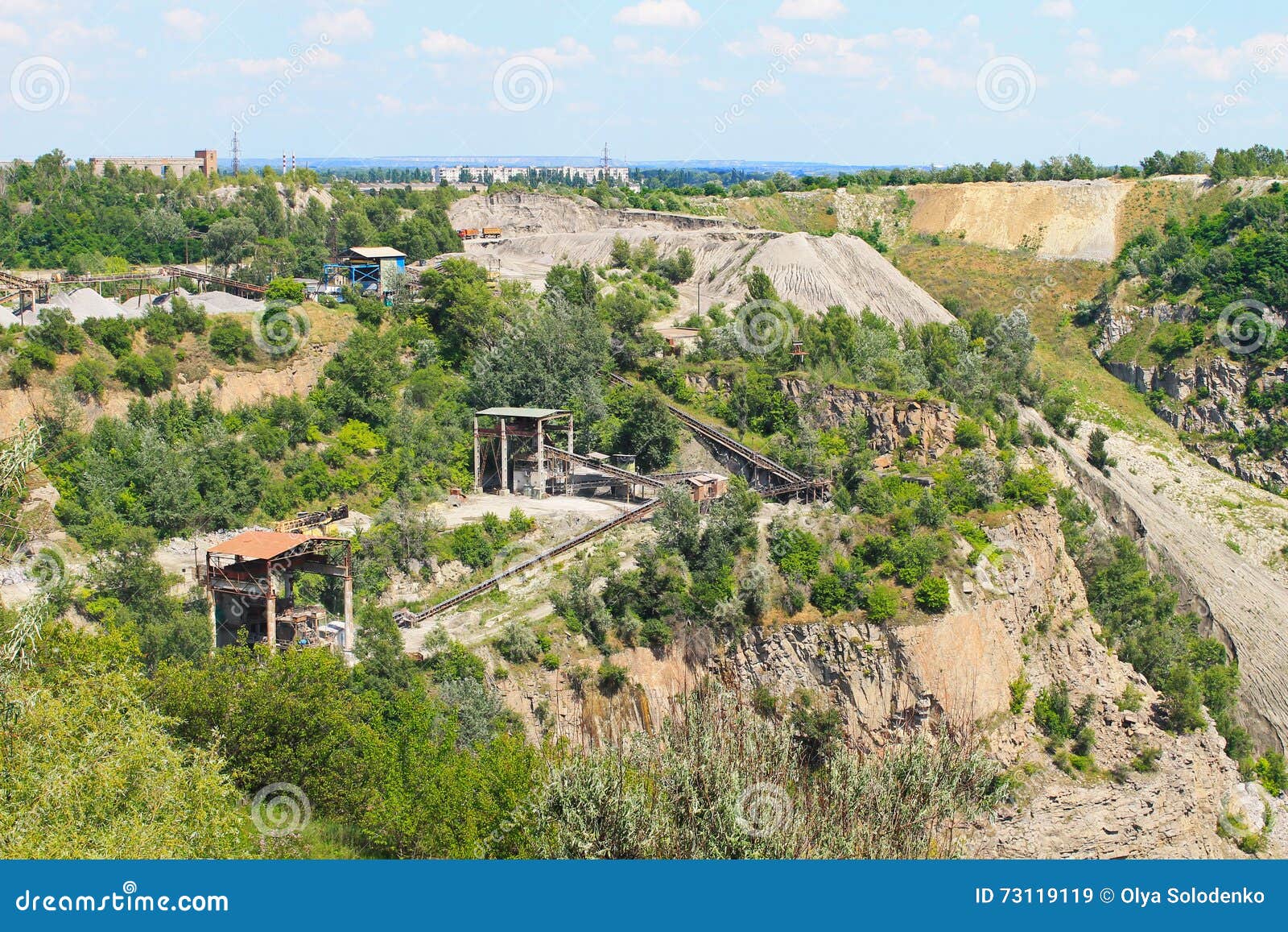 Extraction of Mineral Resources in the Quarry Stock Image - Image of ...