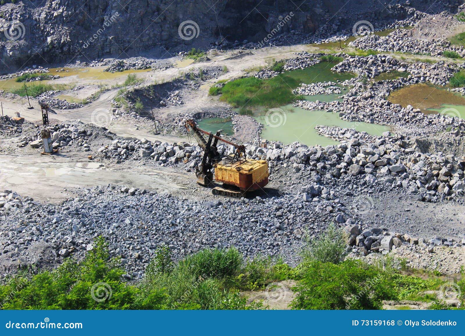 Extraction of Mineral Resources in the Quarry Stock Photo - Image of ...