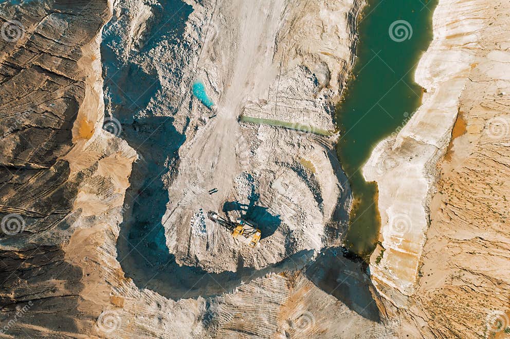 Extraction of Minerals by the Open Method. Mining, Extraction of Rocks ...