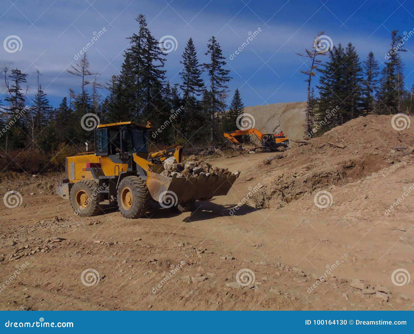 Extraction of minerals 3 stock photo. Image of quarry - 100164130