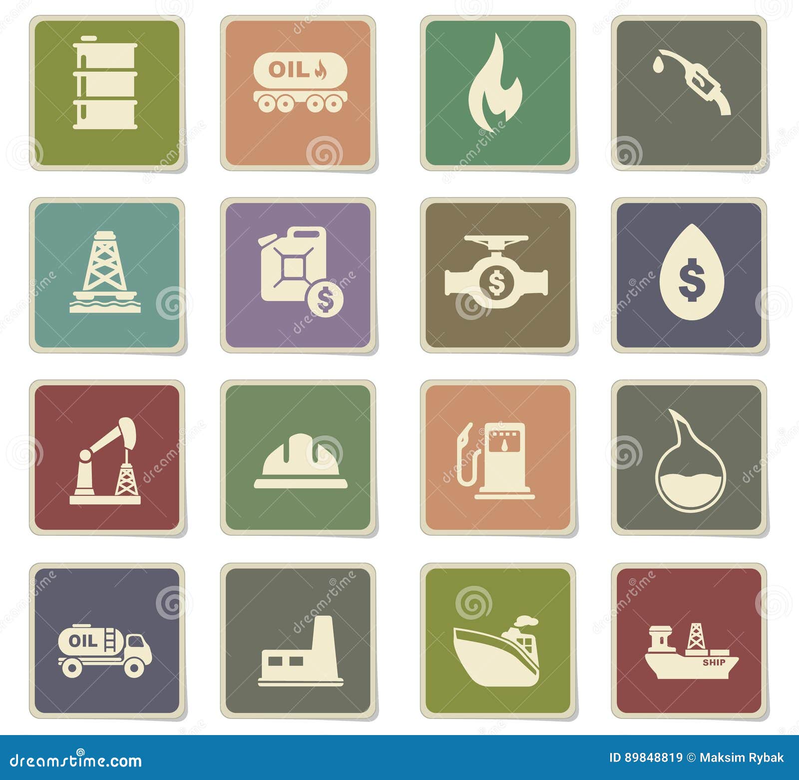 Extraction of oil icon set stock illustration. Illustration of ...