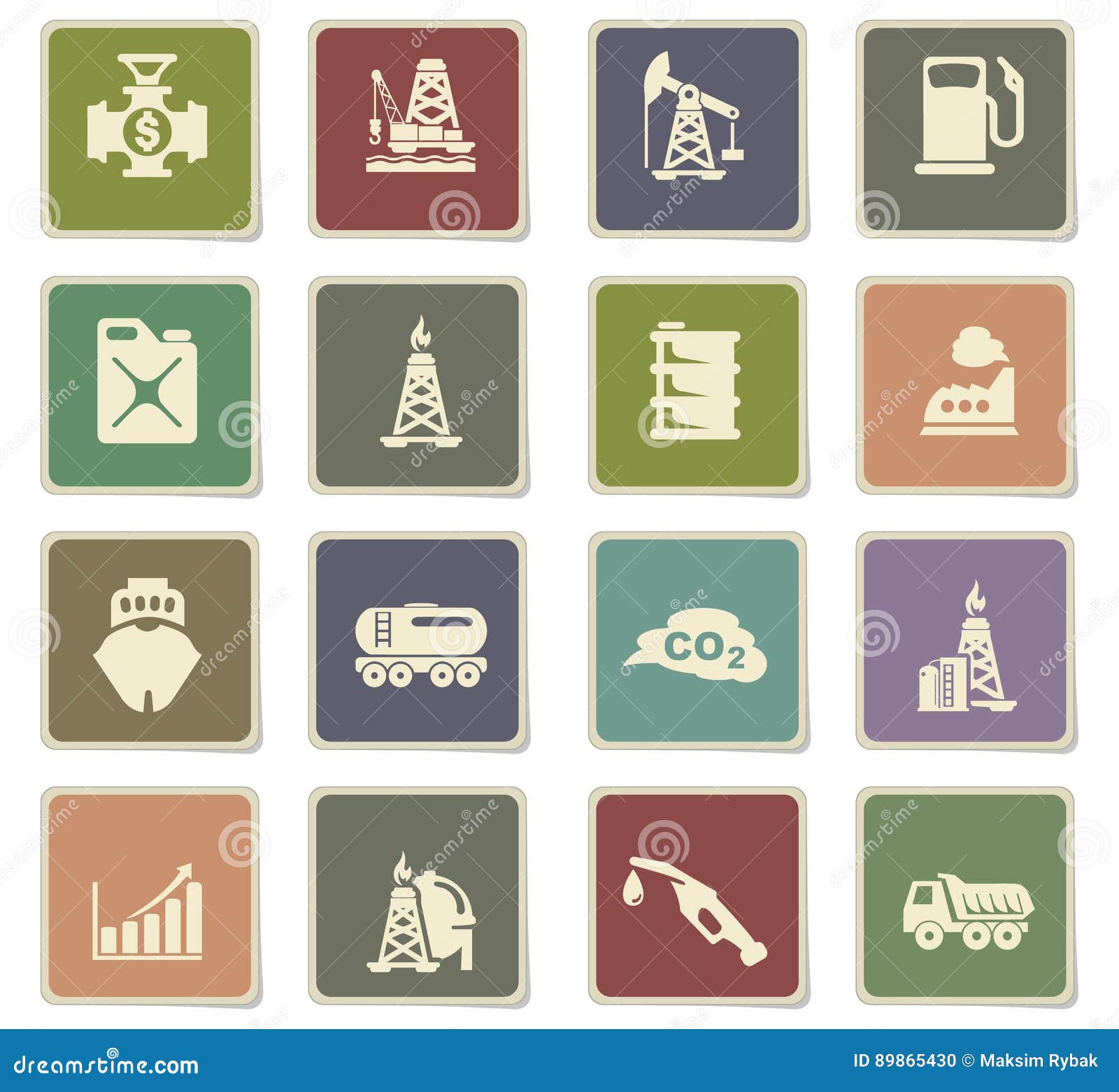 Extraction of oil icon set stock illustration. Illustration of depot ...