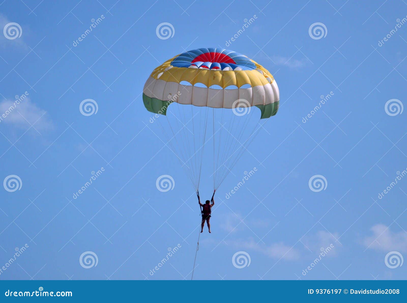 Extraction parachute stock image. Image of high, cloud - 9376197
