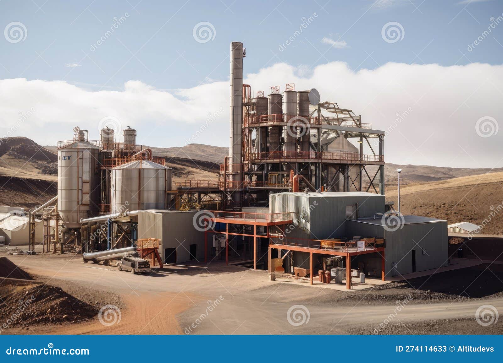 Extraction and Processing Facility, with Modern Equipment Used To ...