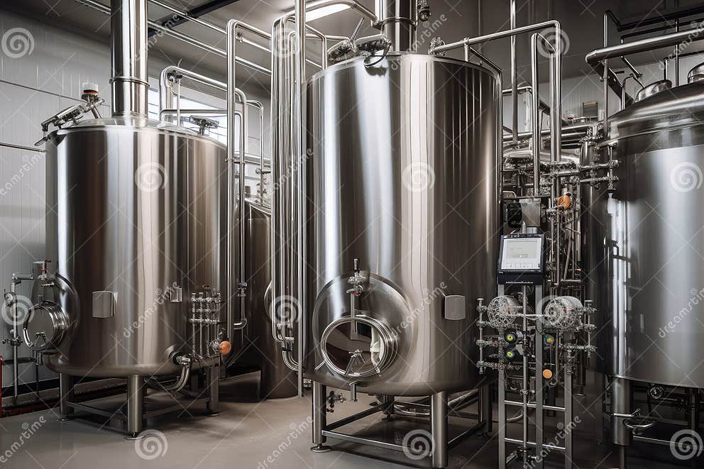 Extraction and Processing Plant, with Extraction Machines in Action ...