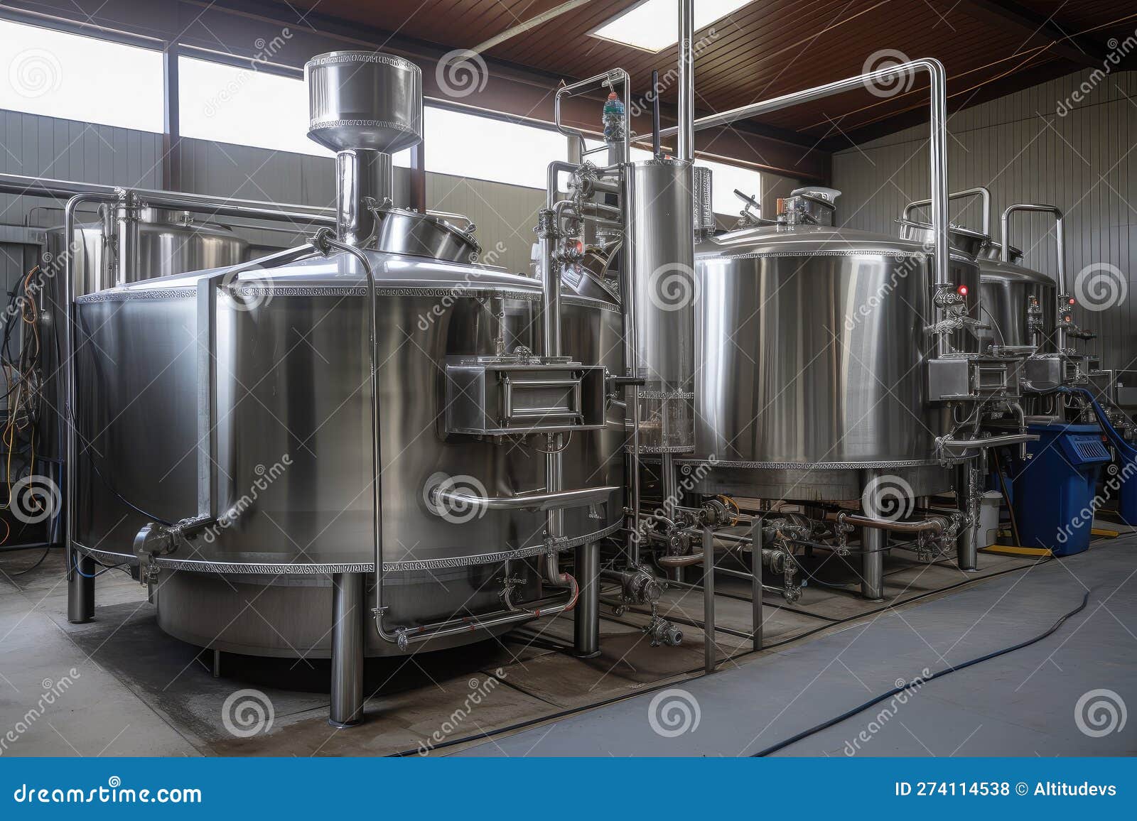 Extraction and Processing Plant, with Extraction Machines in Action ...