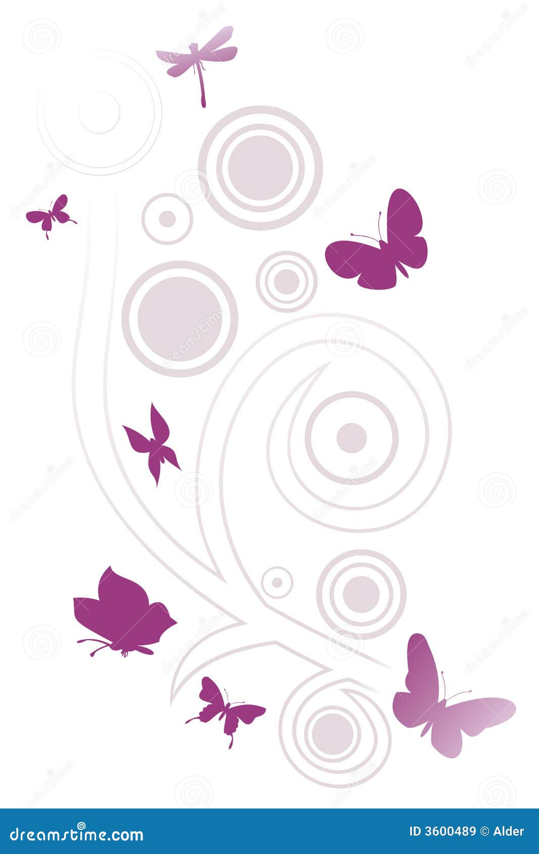 Extracto 4 de la mariposa ilustración del vector. Ilustración de verano ...