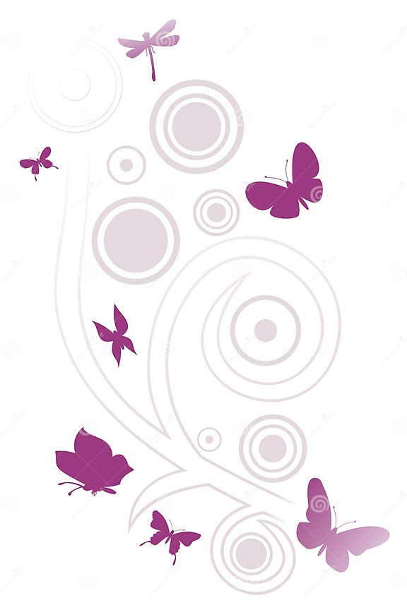 Extracto 4 de la mariposa ilustración del vector. Ilustración de verano ...