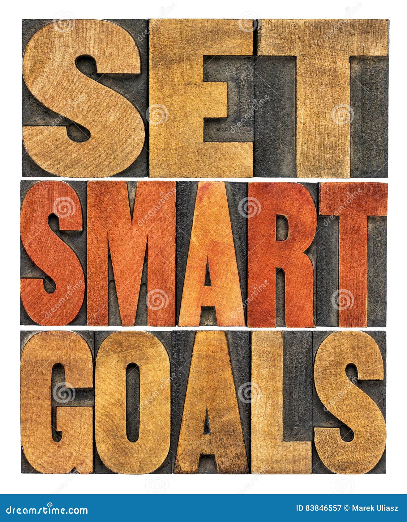 Extracto Elegante Determinado De La Palabra De Las Metas Imagen de ...