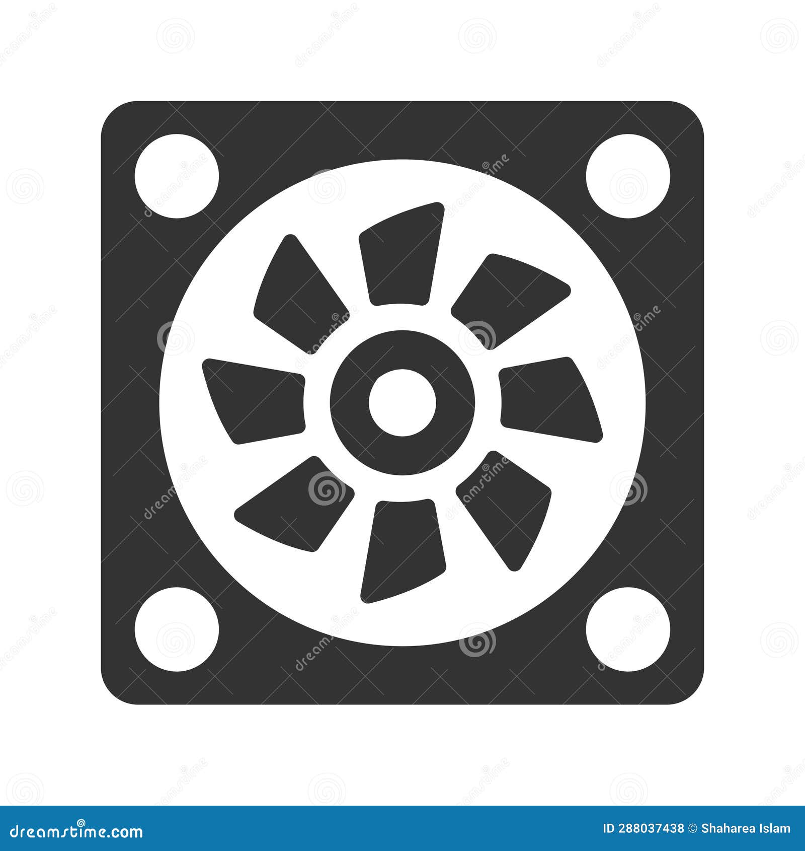 Extractor Fan Icon Vector Illustration | CartoonDealer.com #288037438