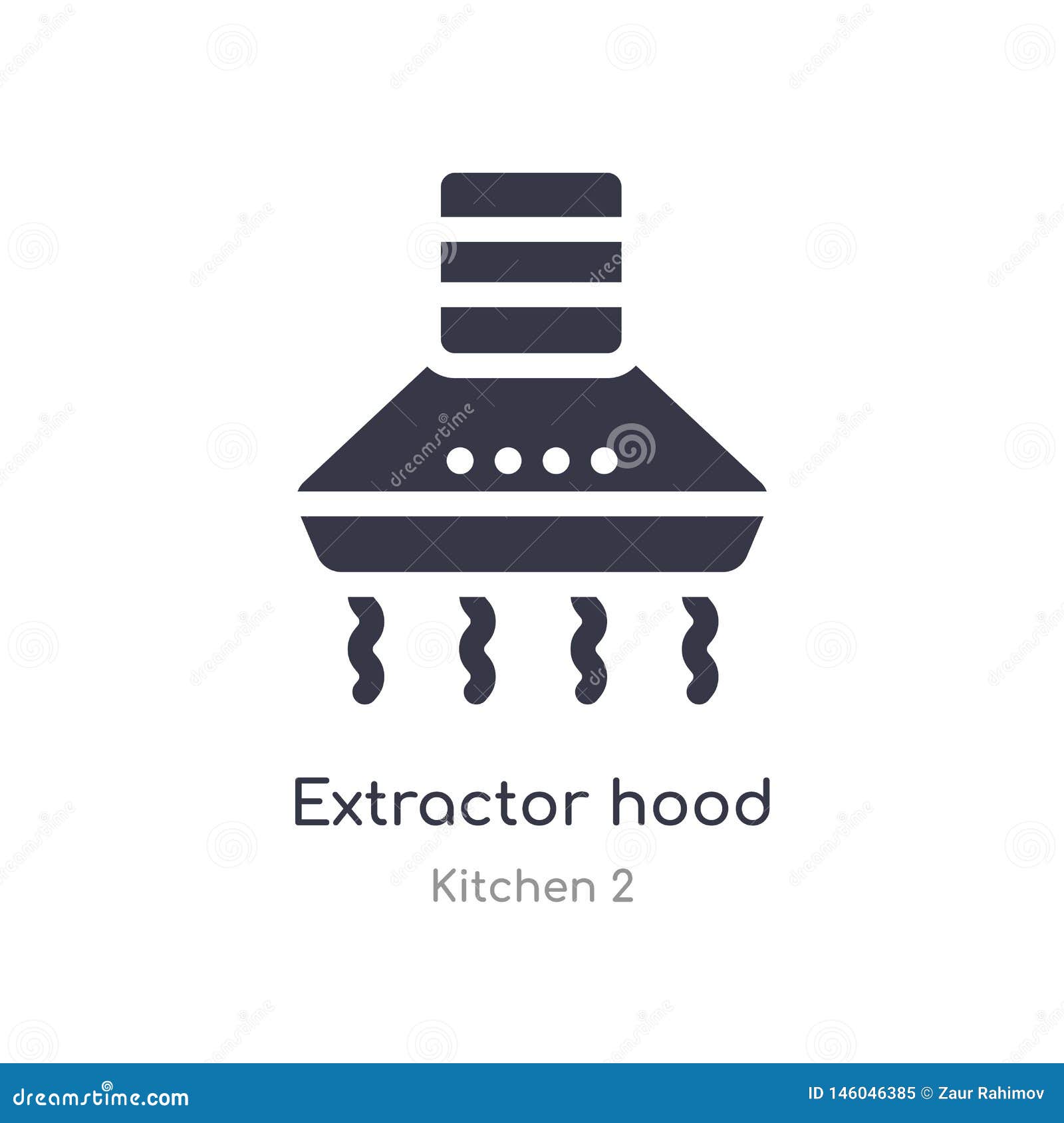 Extractor Hood Icon. Isolated Extractor Hood Icon Vector Illustration ...
