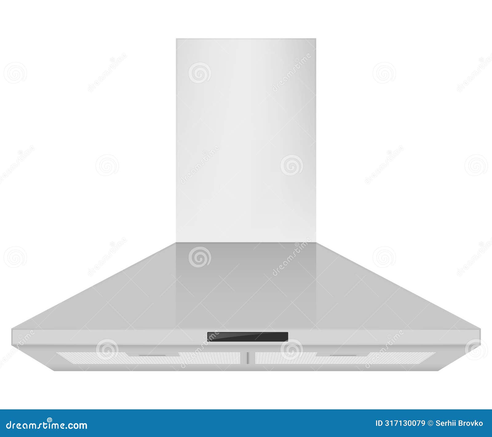Extractor Hood. Kitchen Range Hoods Stock Illustration - Illustration ...
