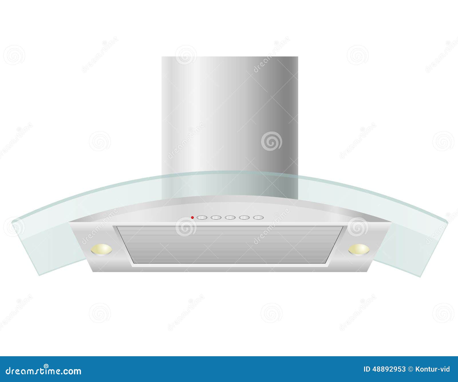 Extractor Hood for Kitchen Vector Illustration Stock Vector ...