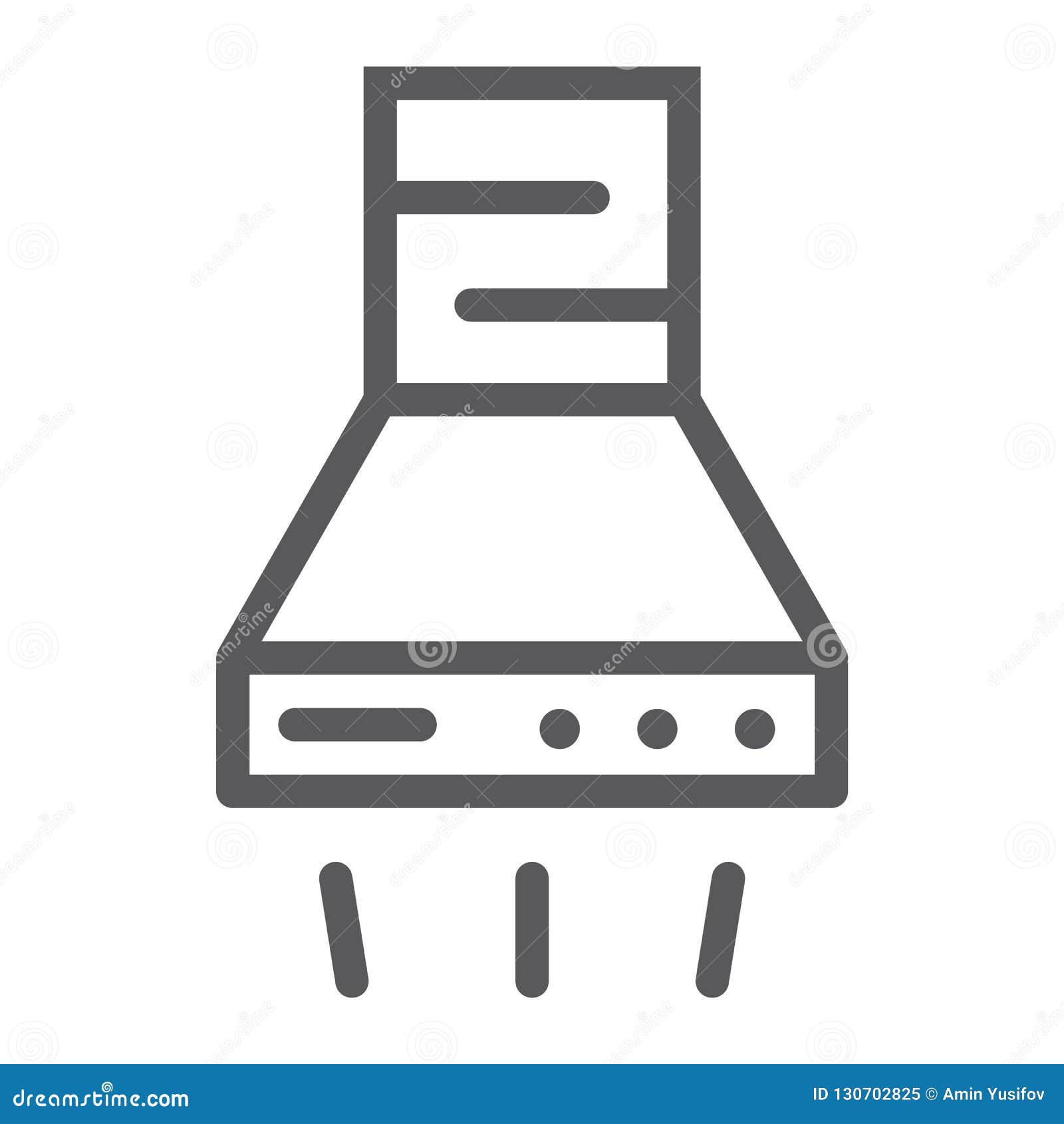 Exhaust Fan Linear Icon Cartoon Vector | CartoonDealer.com #175336841