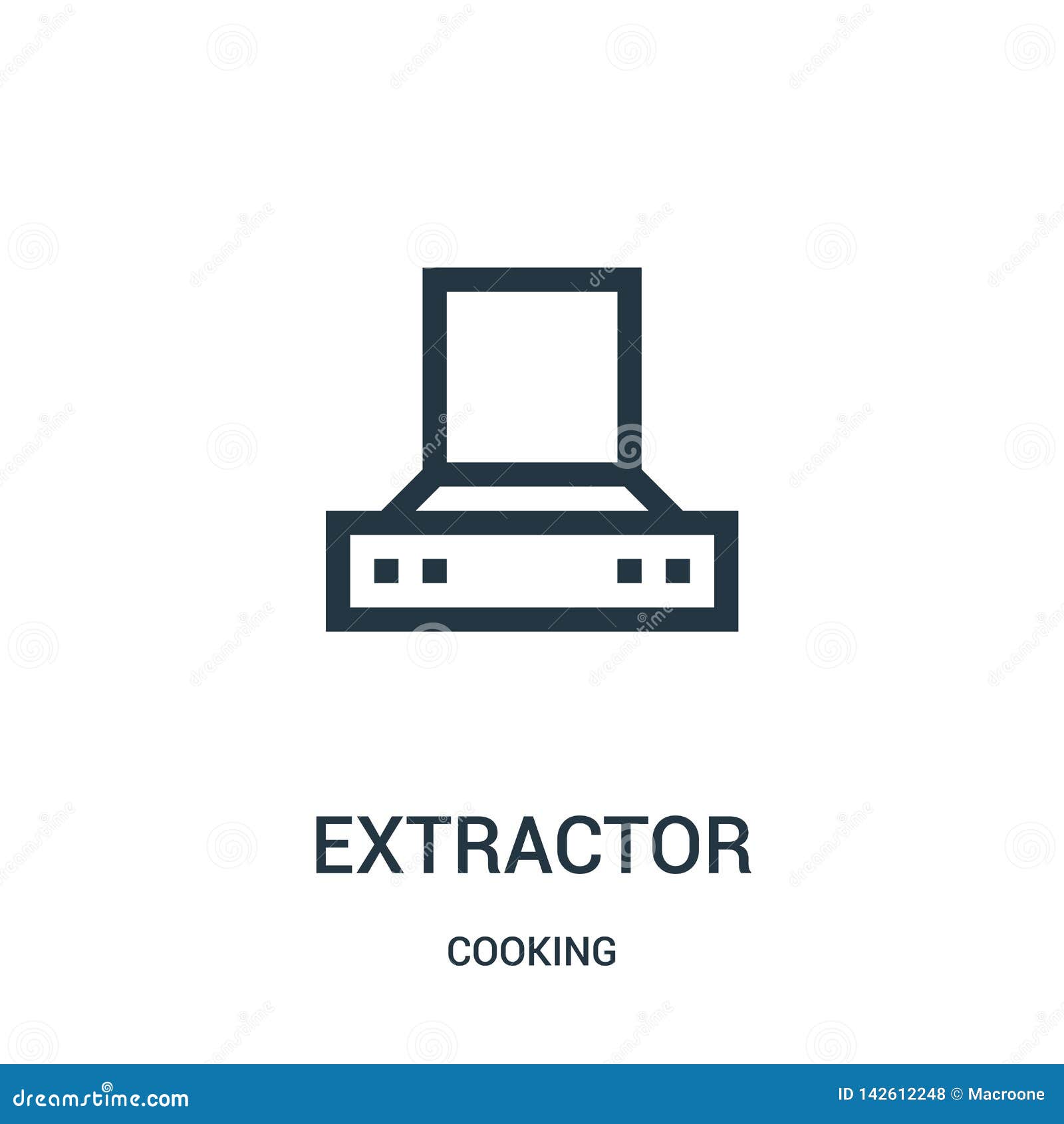 Extractor Icon Vector from Cooking Collection. Thin Line Extractor ...