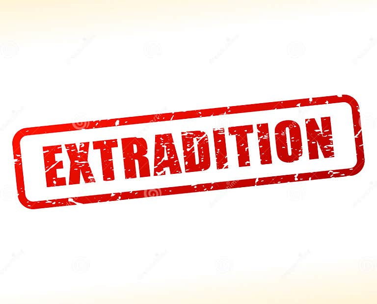 Extradition text buffered stock vector. Illustration of legal - 107545170