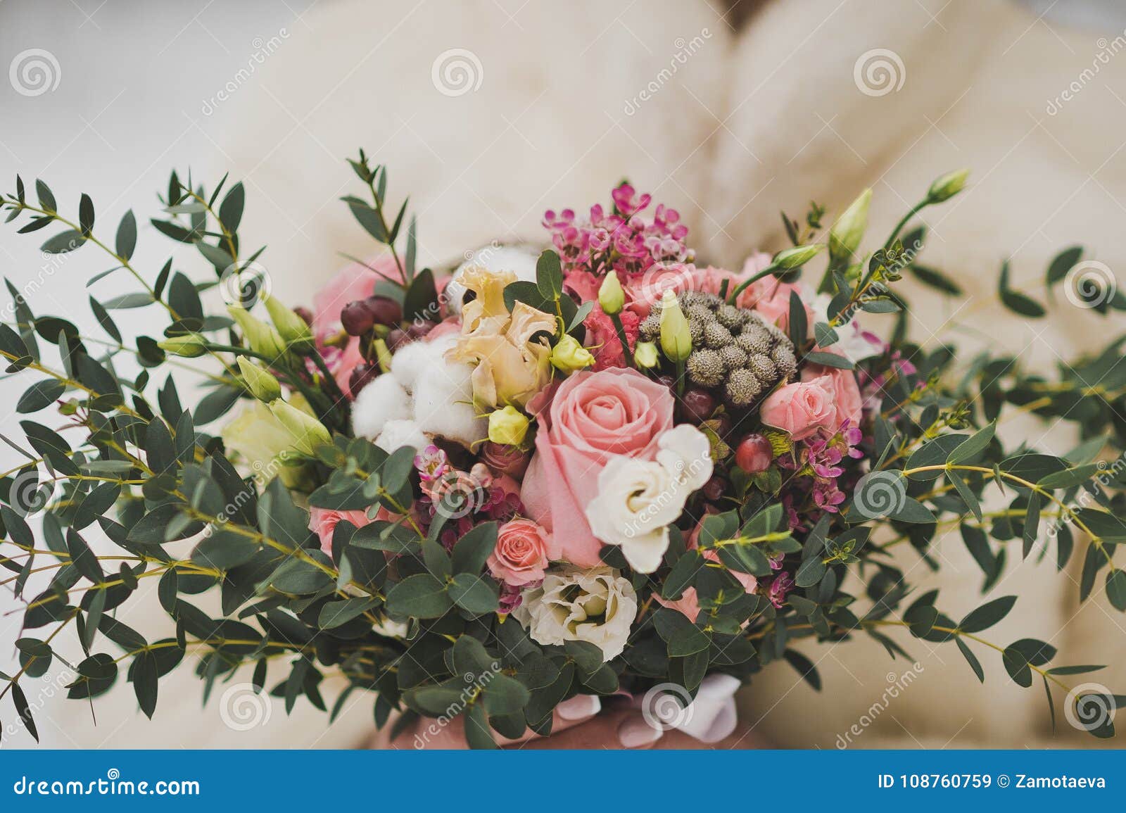 Extraordinary Bouquet Full Red Chrysanth And Roses Royalty-Free Stock ...