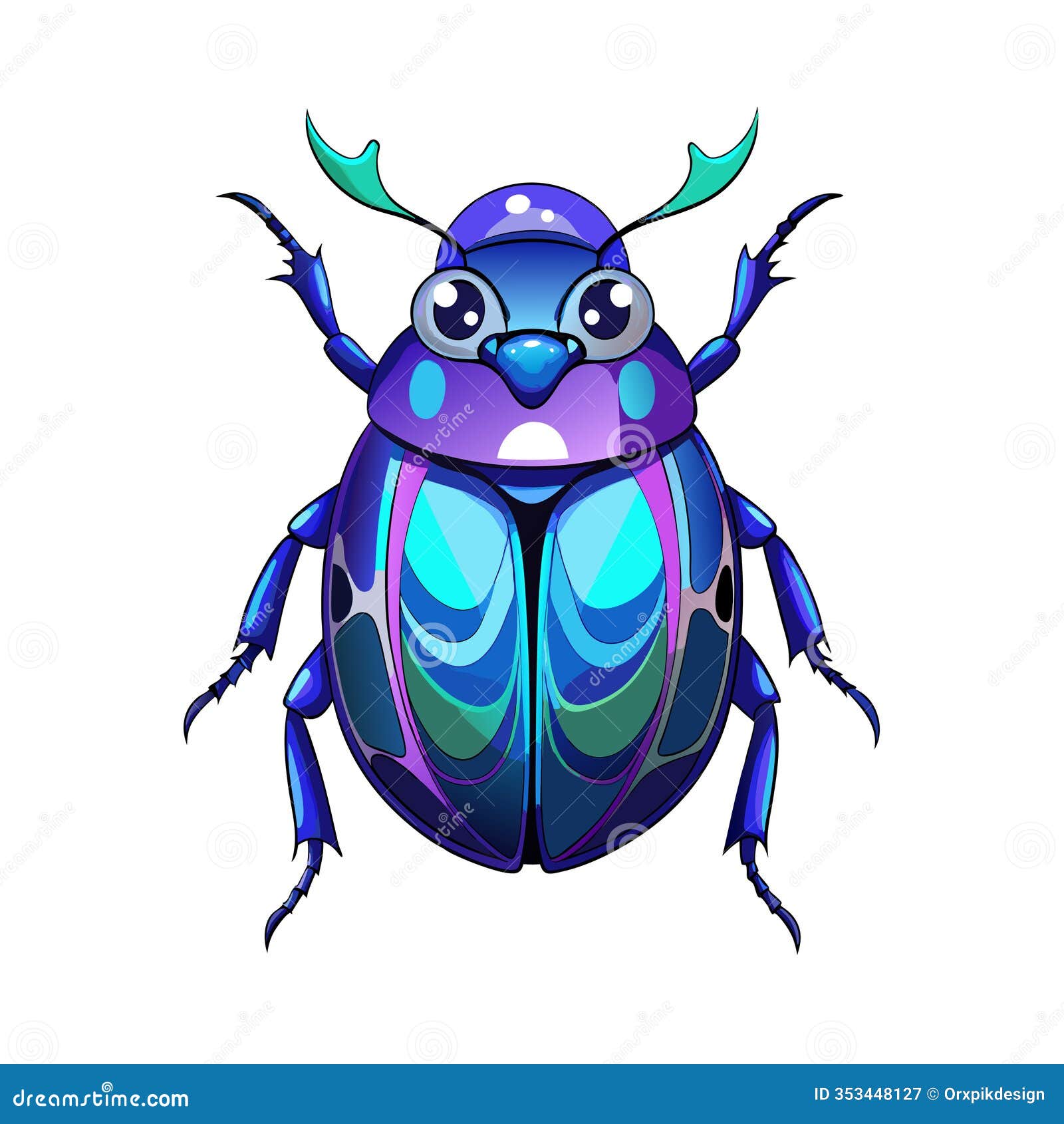 Extraordinary Cartoon Character of Blitz the Beetle Stock Vector ...