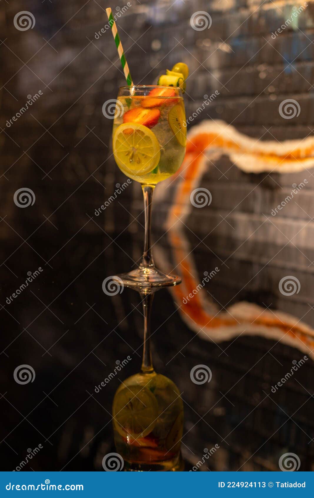 Extraordinary Cocktail Gastrological Experiment, Enjoy Life Stock Image ...