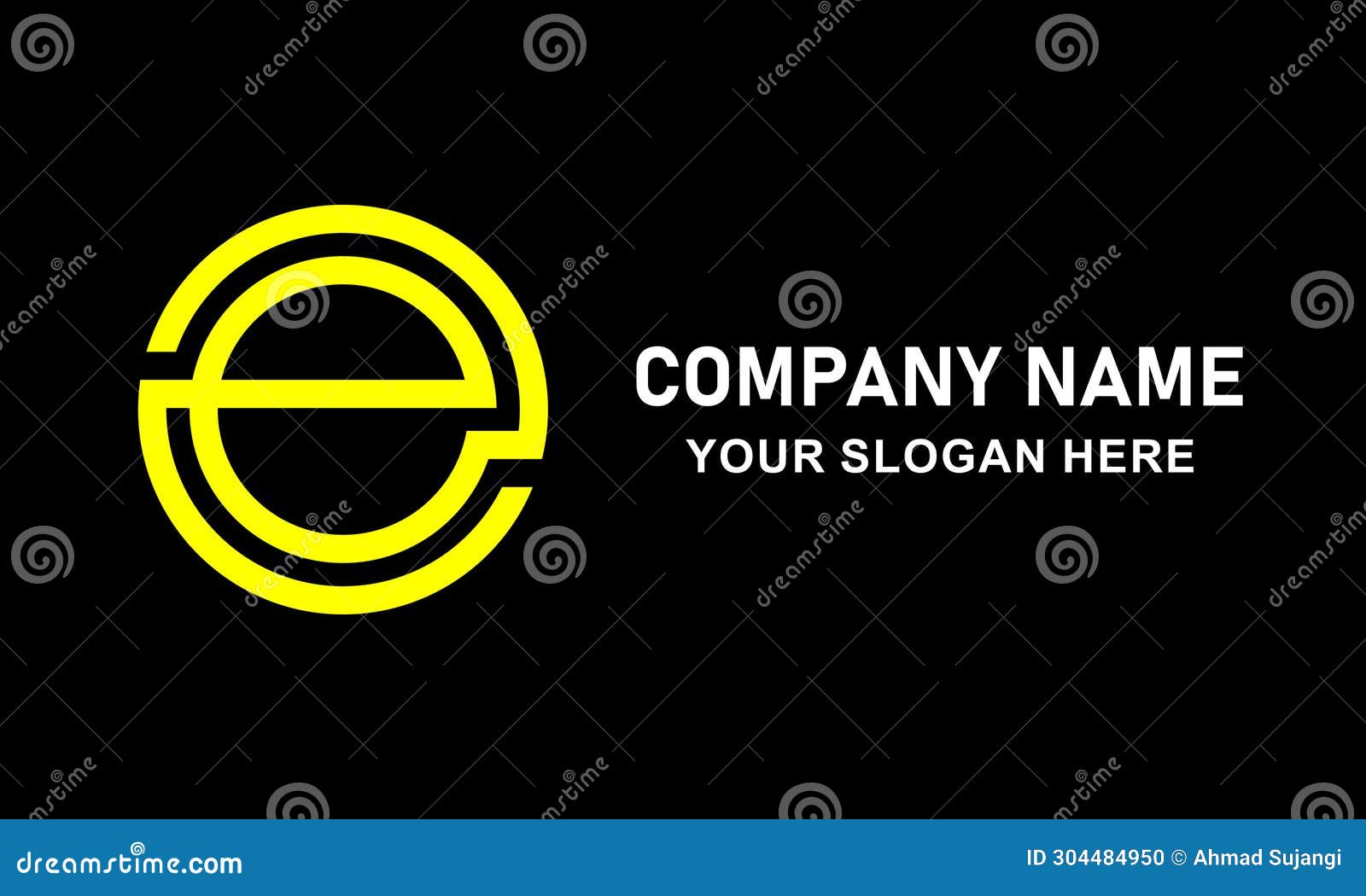 Extraordinary Letter E Logo Design with Circle Concept Stock ...