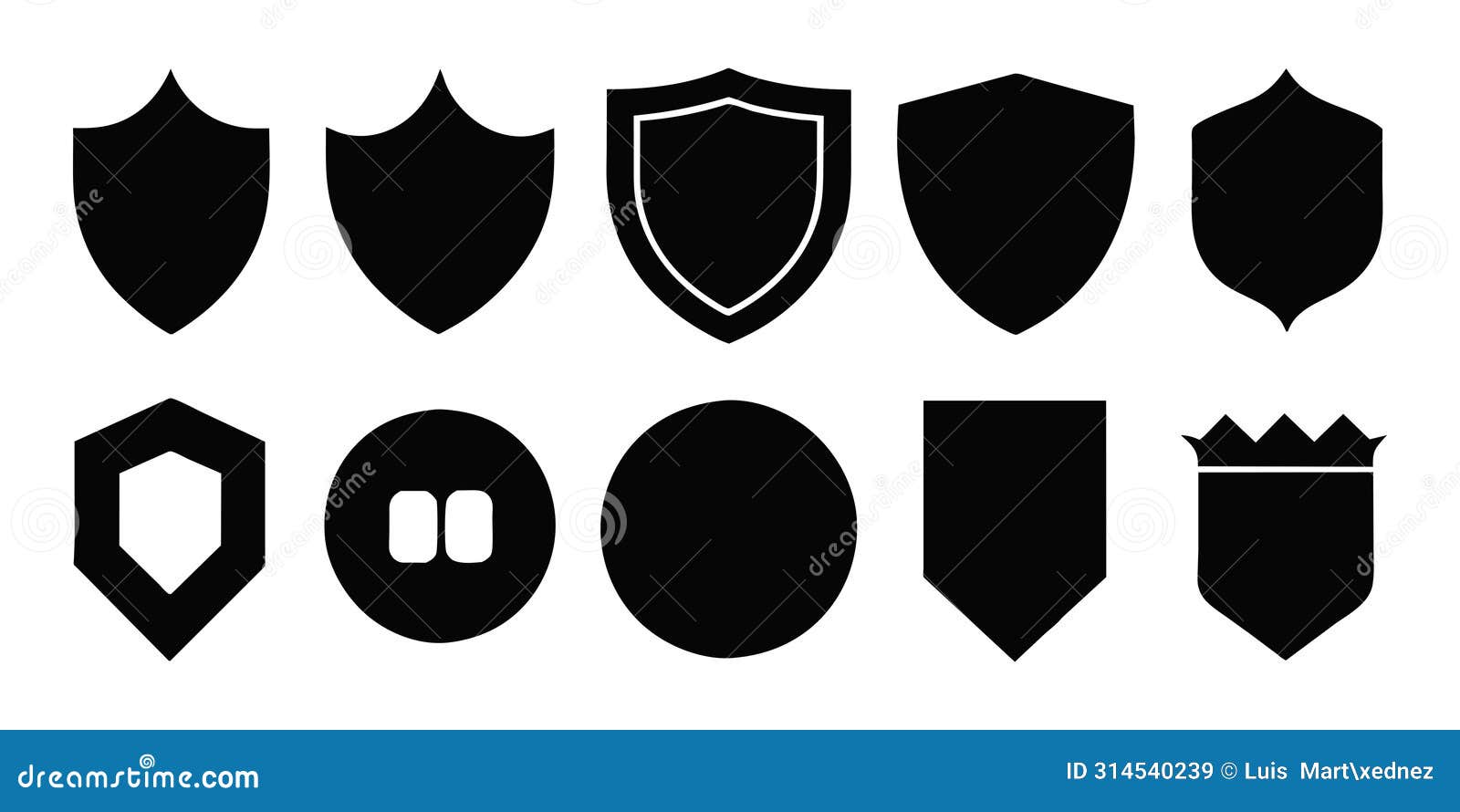 Extraordinary Lovely Shield, Badges Vector Art Set. Flat Black Color ... Extraordinary Lovely Shield, Badges Vector Art Set. Flat Black Color ...