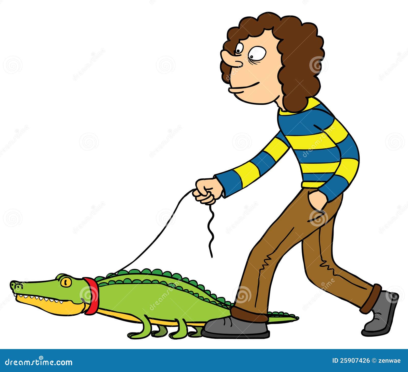 Extraordinary Pet stock vector. Illustration of crocodile - 25907426