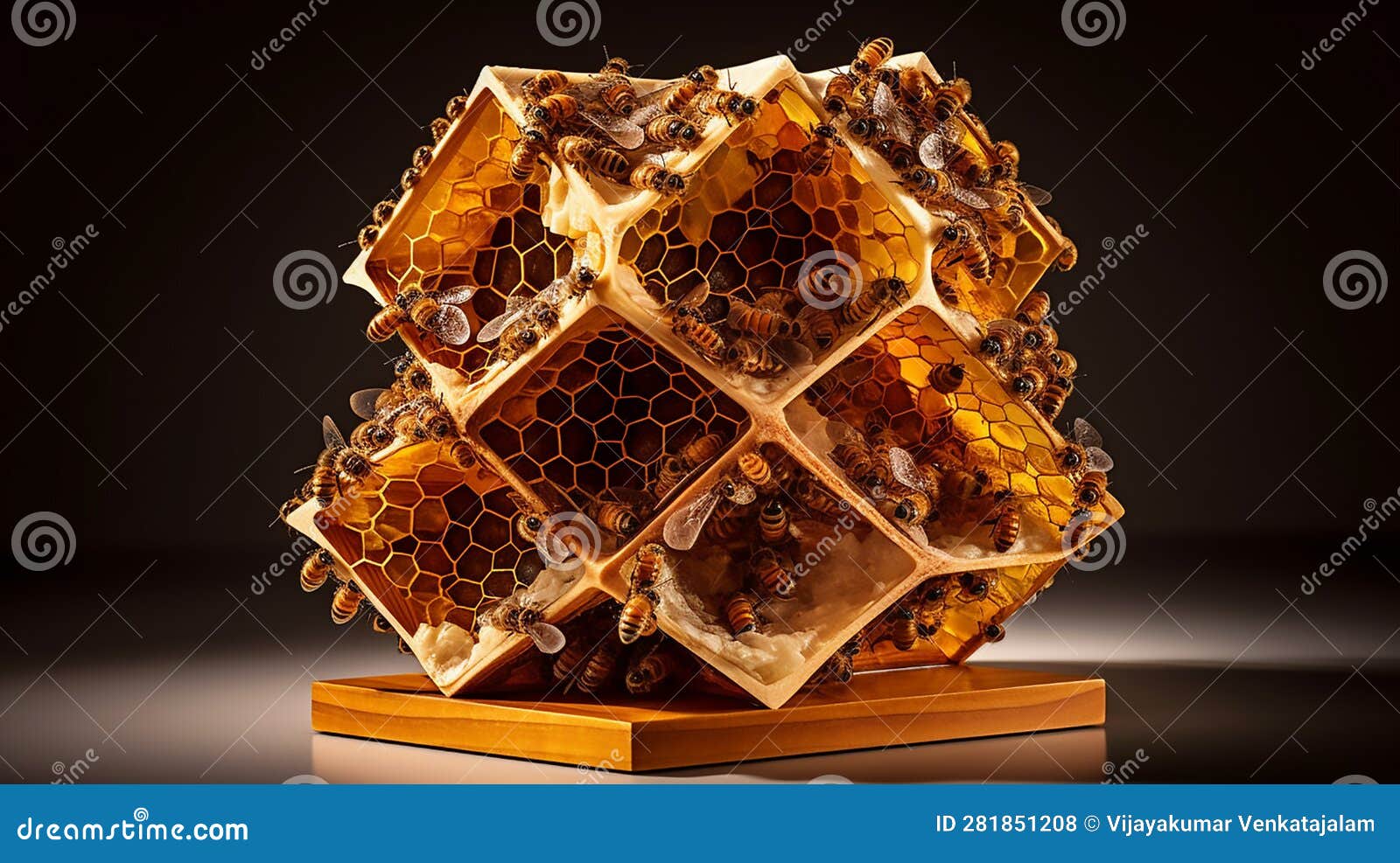 The Extraordinary Triangular Honeycombs of Stingless Bees Stock ...