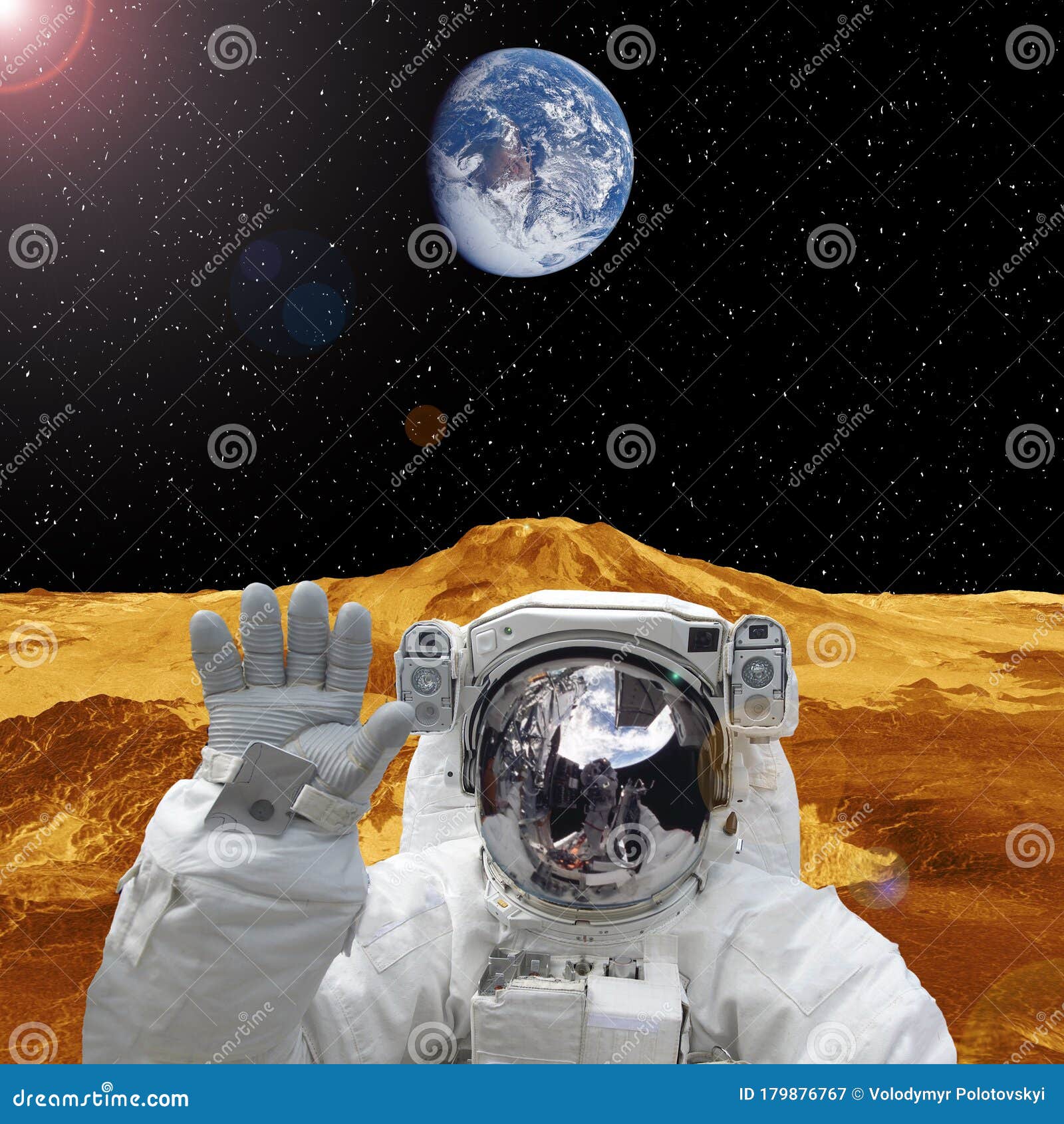 Extrasolar Planet and Earth Behind. the Elements of this Image ...