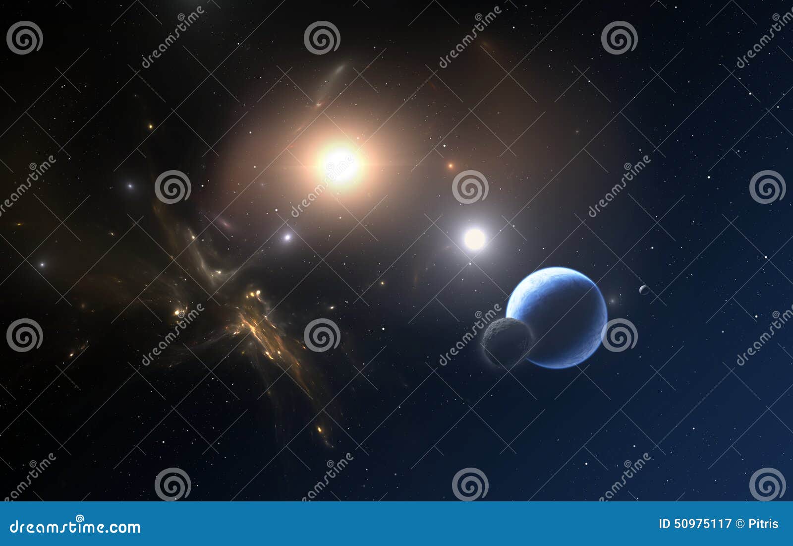 The Extrasolar Planet and Two Stars Orbit about Their Common Center of ...