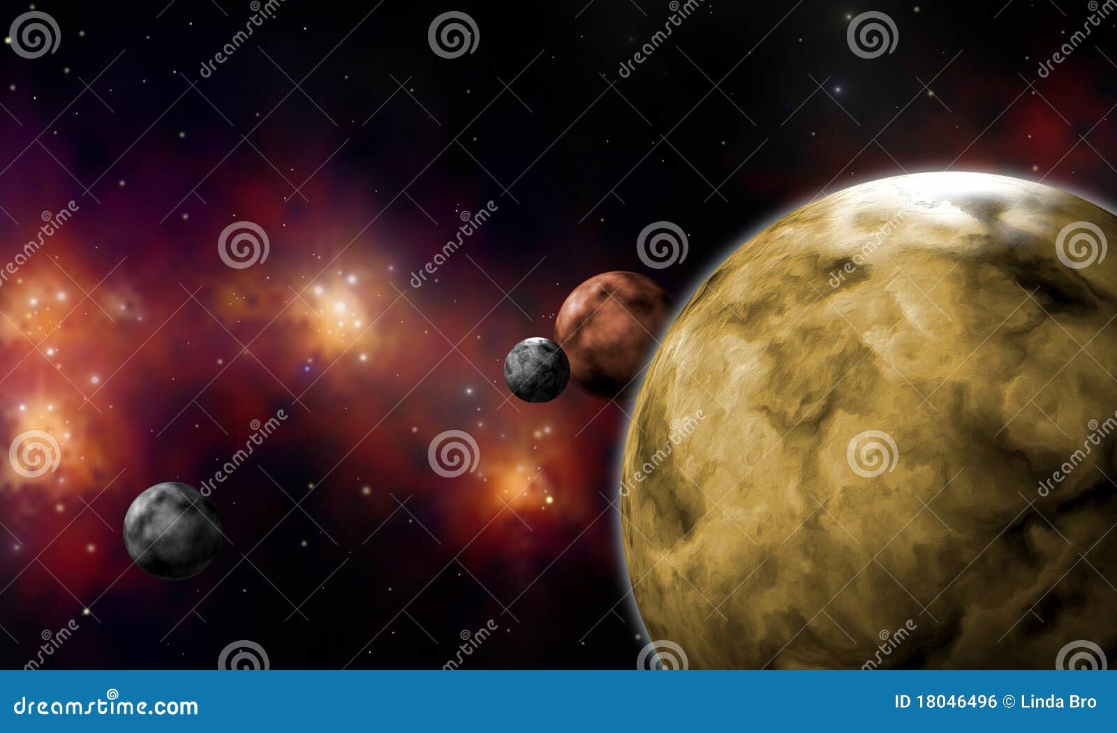 Extrasolar planets stock illustration. Illustration of stardust - 18046496