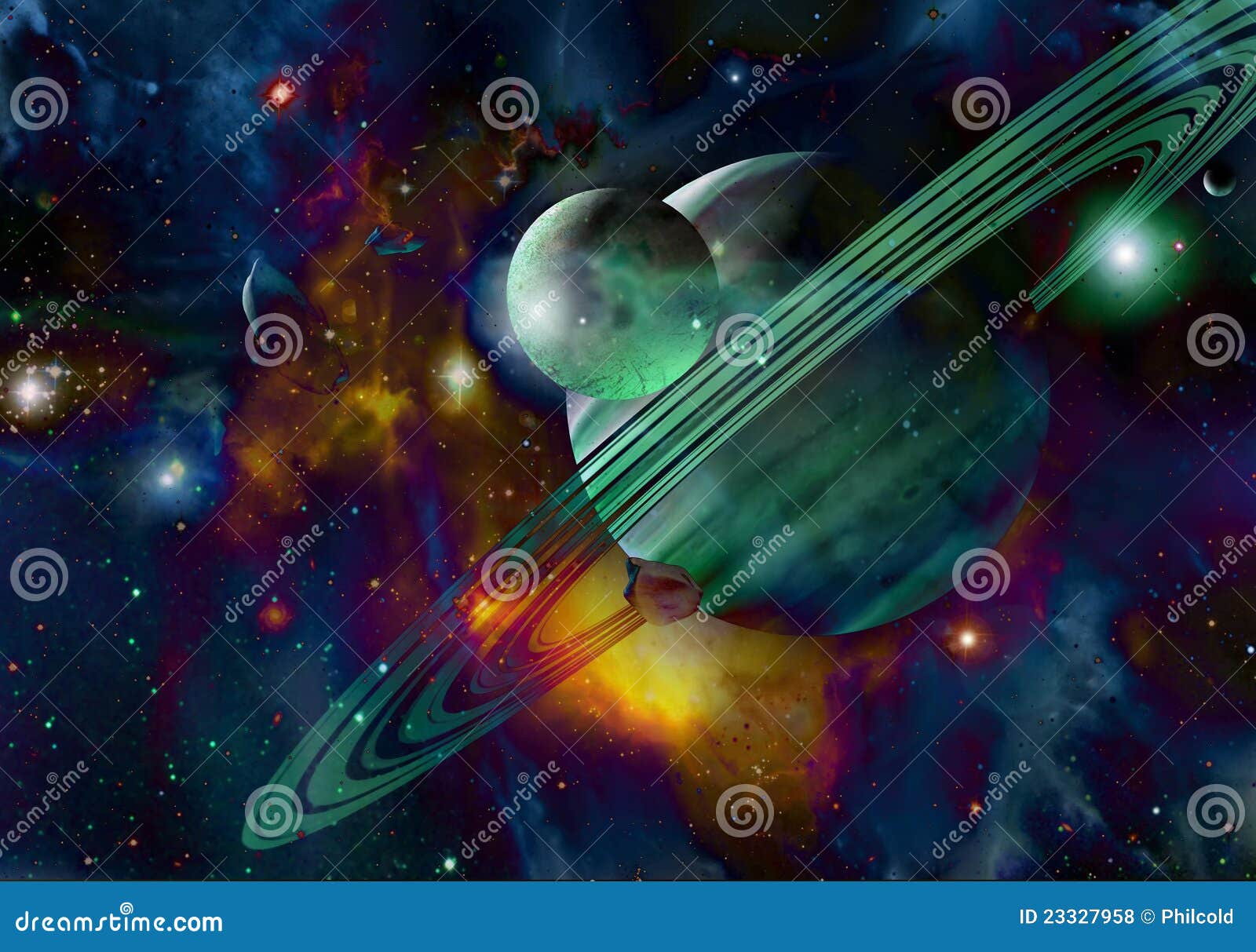 Extrasolar planets stock illustration. Illustration of exploration ...