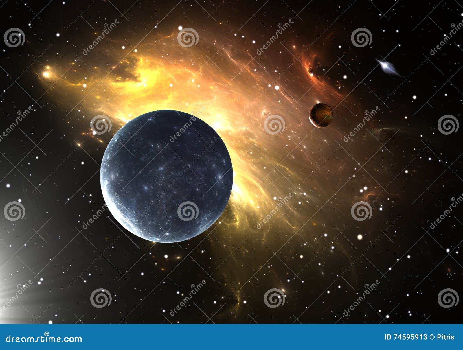 Exoplanets Or Extrasolar Planets. Vector Illustration. | CartoonDealer ...