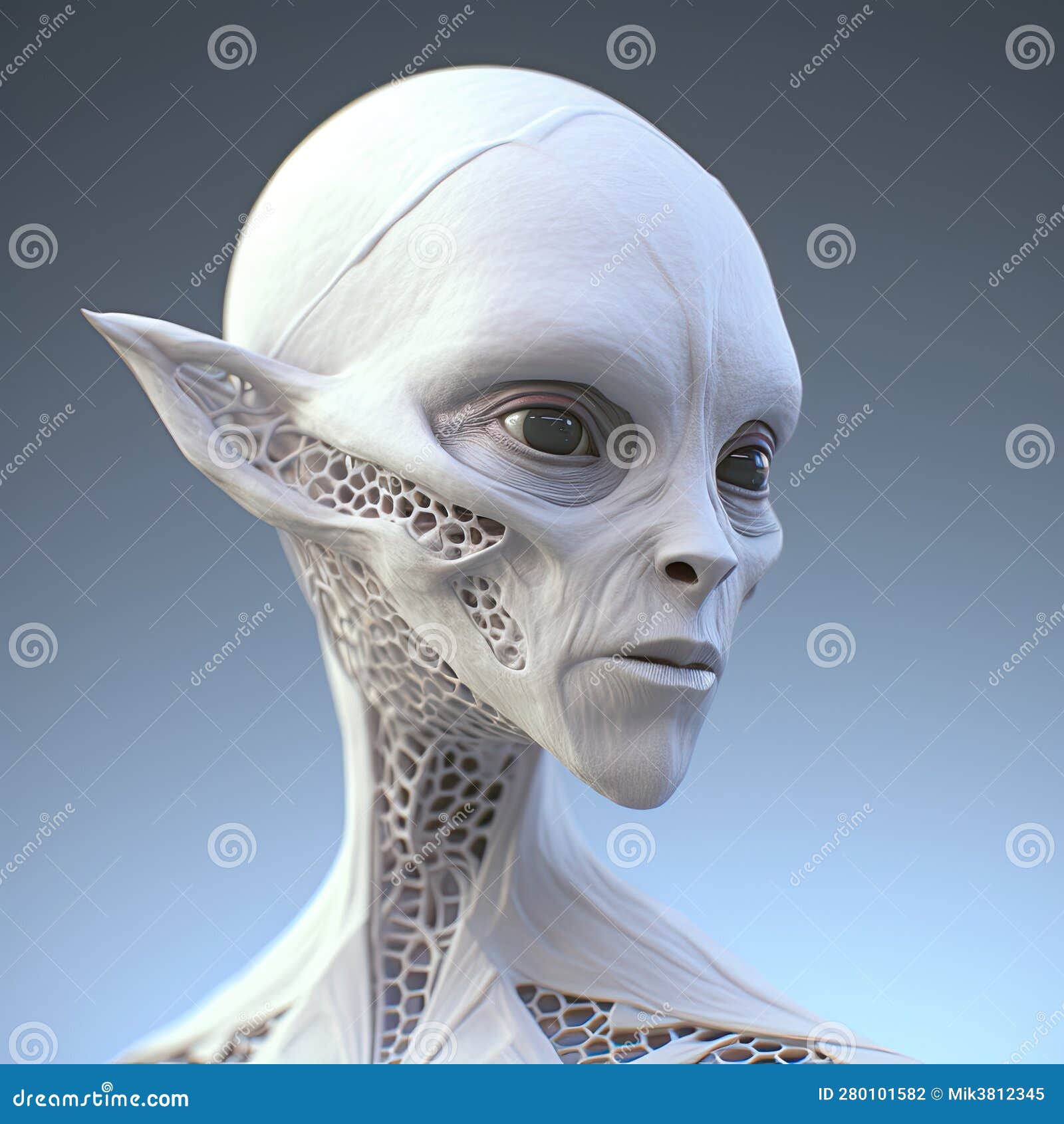 Alien Concept Vector Linear Icon Isolated On Transparent Background ...