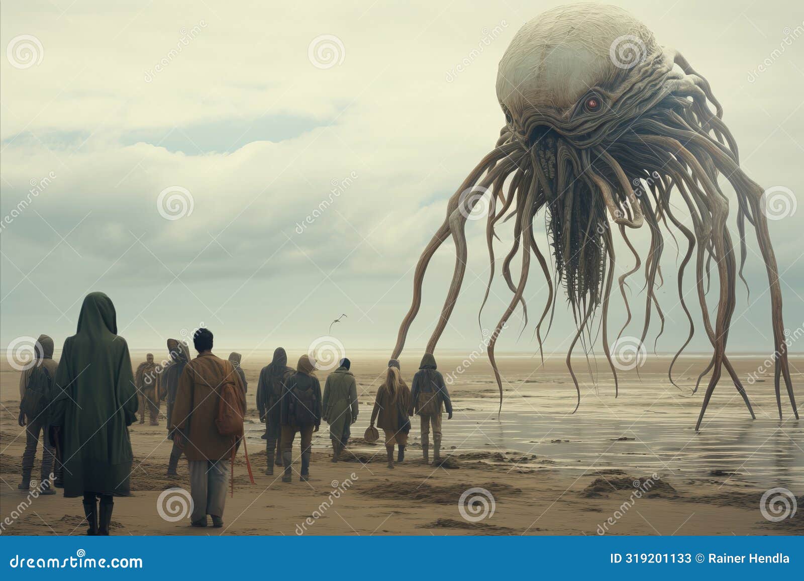 Extraterrestrial Creatures from Distant Cosmos Science Fiction Invasion ...