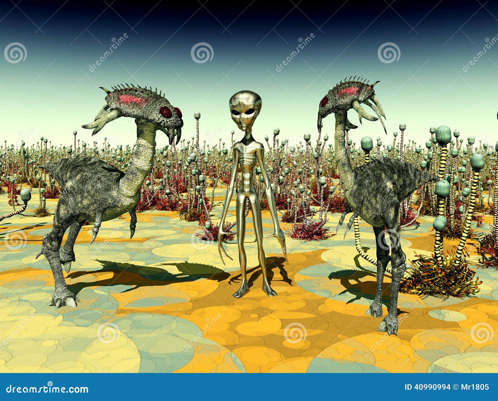 Extraterrestrial Life stock illustration. Image of science - 40990994