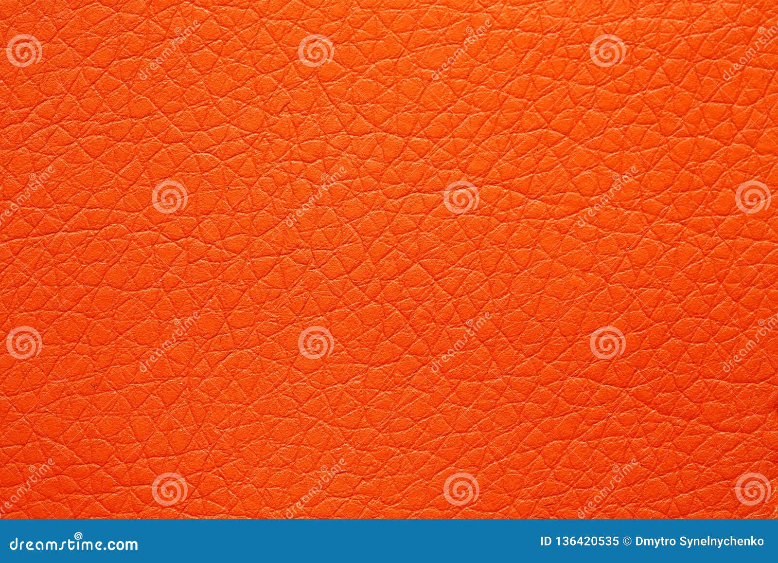 Extravagant Bright Orange Leatherette Texture on Macro. Stock Image ...